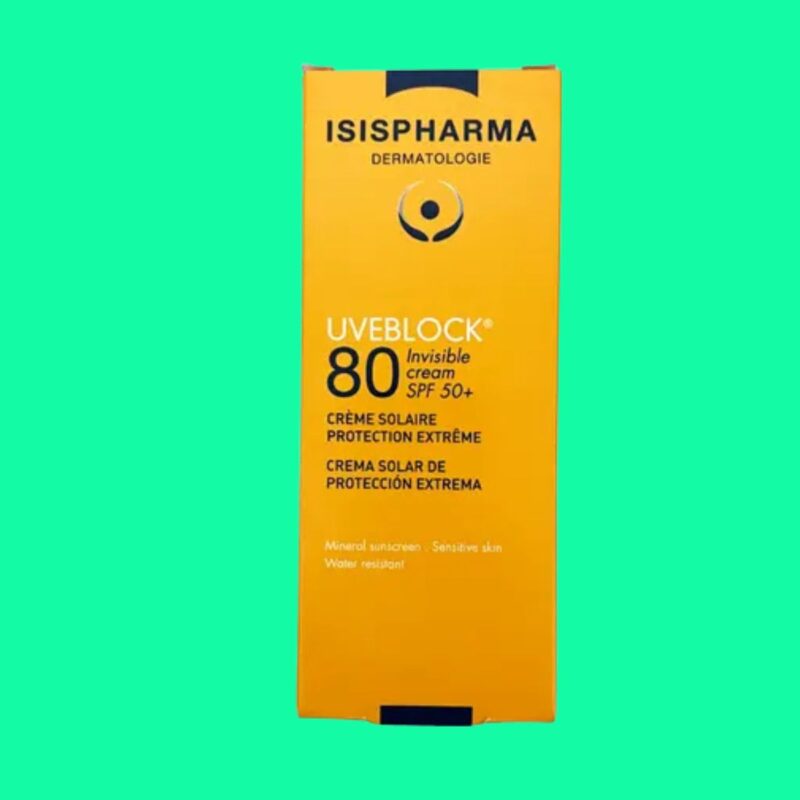 Uveblock® 80 Invisible Cream SPF 50+ Cream IsisPharma giúp bảo vệ da ...