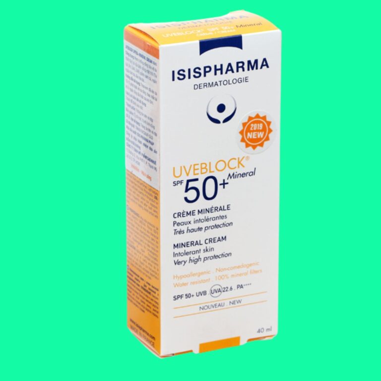 Kem chống nắng Uveblock® SPF50+ Mineral Cream IsisPharma dành riêng cho ...