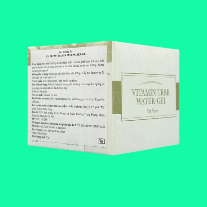 Vitamin Tree Water-Gel - Dưỡng ẩm, giúp da sáng mịn, rạng rỡ