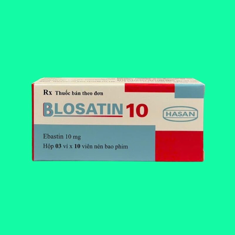 Thuốc Blosatin 10mg điều trị viêm mũi dị ứng, mề đay