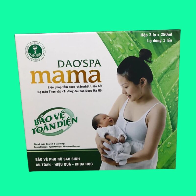 Nước tắm Dao'spa mama hỗ trợ làm sạch, phục hồi cho phụ nữ sau sinh