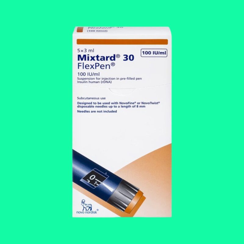 Thuốc tiêm Mixtard 30 Flexpen 100 IU/ml tiểu đường - Dược sĩ Lưu Văn Hoàng