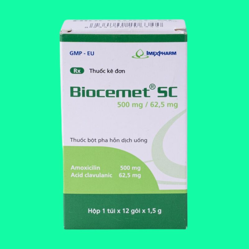 Thuốc Biocemet SC 500mg/62,5mg - Điều trị các bệnh do nhiễm khuẩn