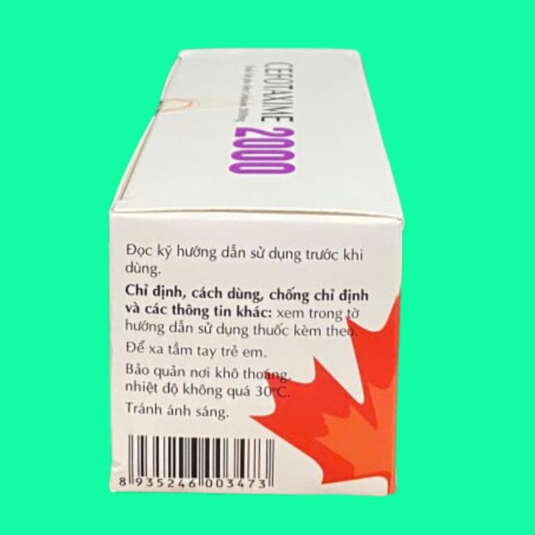 Thuốc Tenamyd-Cefotaxime 2000 (Cefotaxim 2g) điều trị nhiễm khuẩn nặng