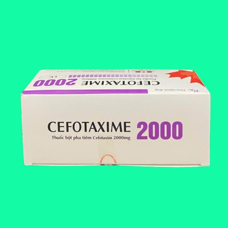 Thuốc Tenamyd-Cefotaxime 2000 (Cefotaxim 2g) điều trị nhiễm khuẩn nặng