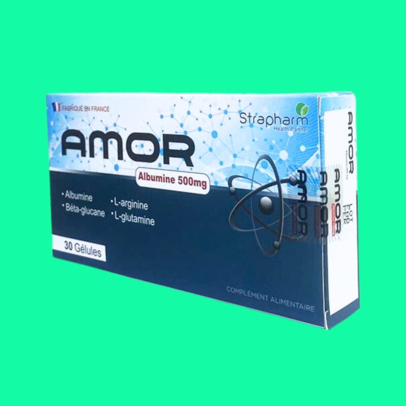 Thuốc Amor Strapharm 30V bổ sung albumin, tăng sức đề kháng
