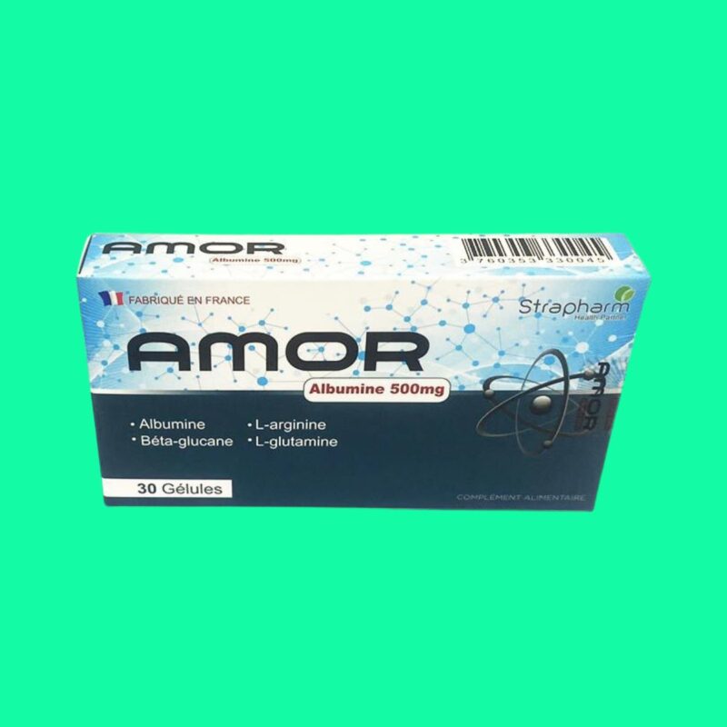 Thuốc Amor Strapharm 30V bổ sung albumin, tăng sức đề kháng