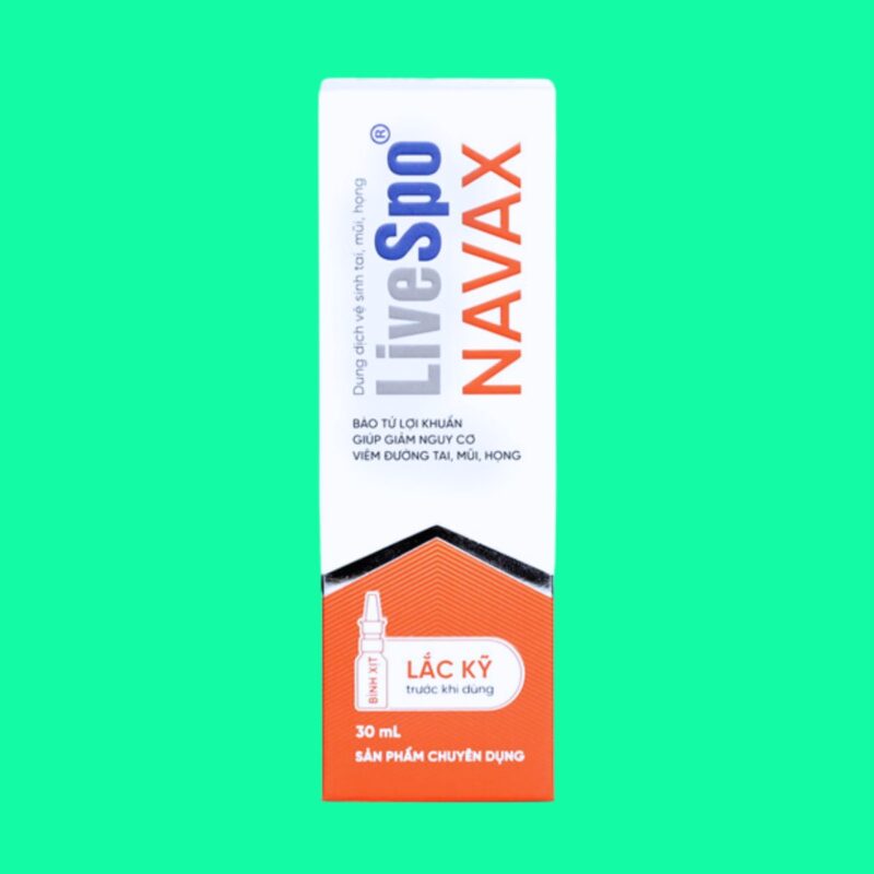 Bình xịt LiveSpo Navax (nhựa) 20/30ml cân bằng hệ vi sinh đường hô hấp