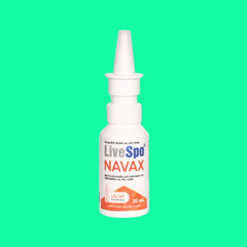 Bình xịt LiveSpo Navax (nhựa) 20/30ml cân bằng hệ vi sinh đường hô hấp