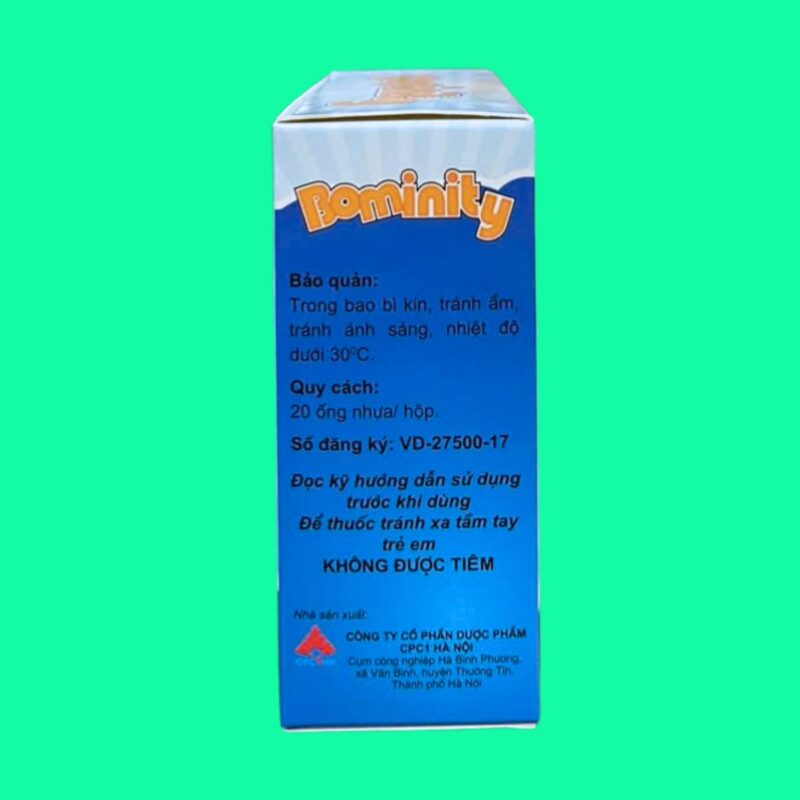 Thuốc Bominity 100mg/10ml điều trị bệnh scorbut, thiếu vitamin C