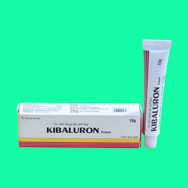 Thuốc bôi da Kibaluron Cream 10g trị chàm, viêm da, nấm da