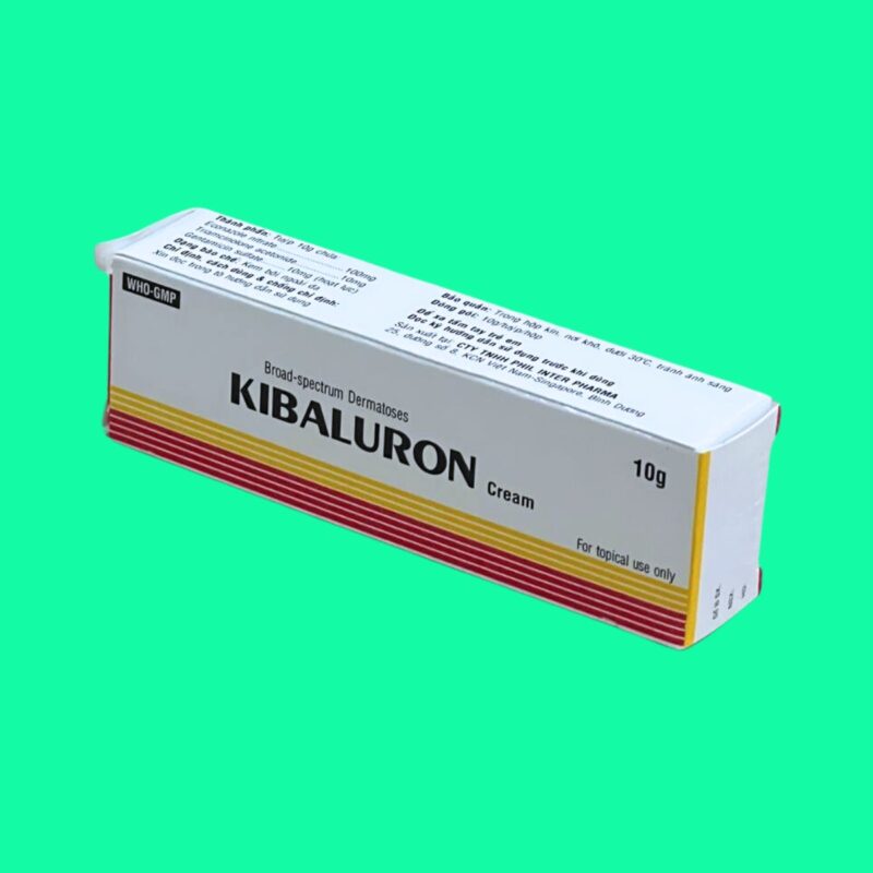 Thuốc bôi da Kibaluron Cream 10g trị chàm, viêm da, nấm da