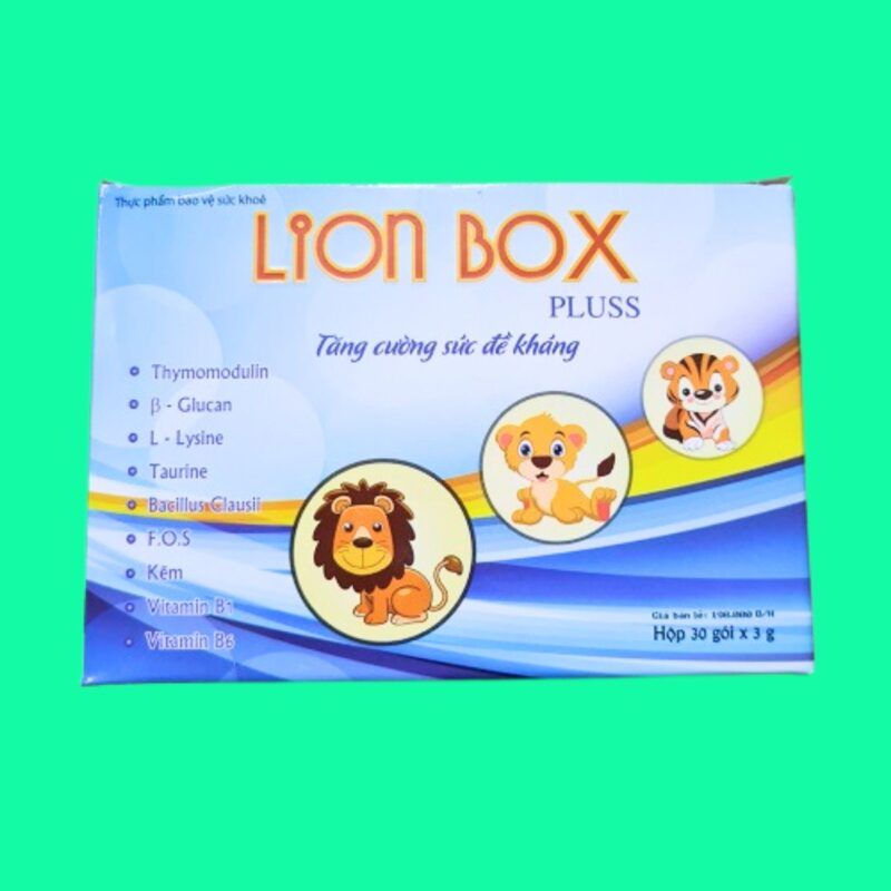 Thuốc cốm Lion Box Pluss tăng cân cho bé, biếng ăn, chậm lớn