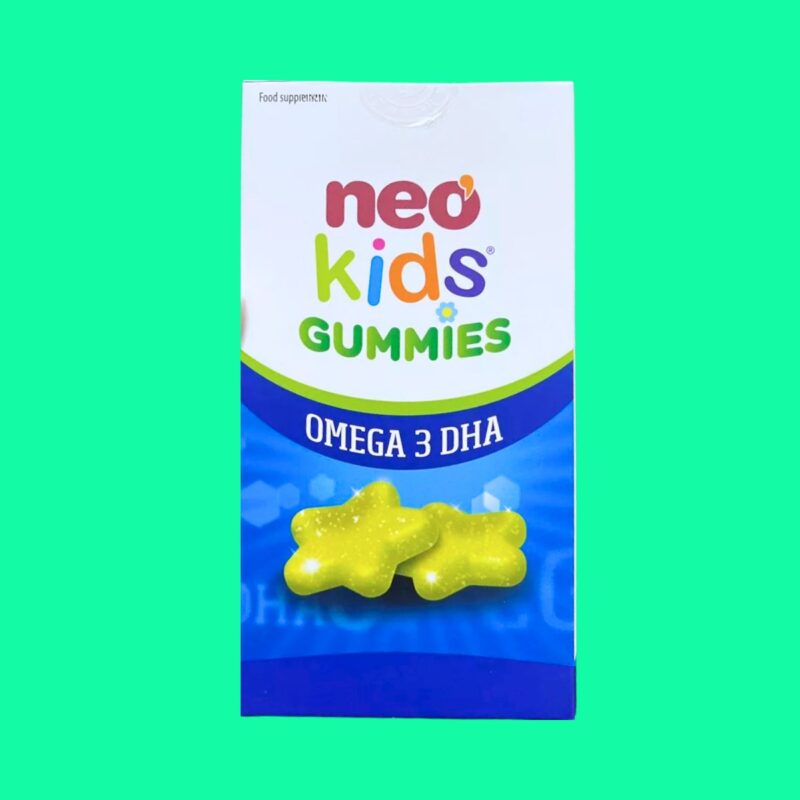 Kẹo dẻo Neo Kids Gummies Omega 3 DHA tăng cường thị lực, não bộ của trẻ
