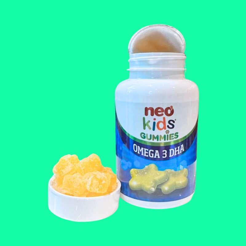Kẹo dẻo Neo Kids Gummies Omega 3 DHA tăng cường thị lực, não bộ của trẻ