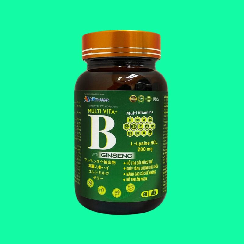 Thuốc Pharoyal Ziti Horamin Multi Vita-B With Ginseng tăng sức đề kháng