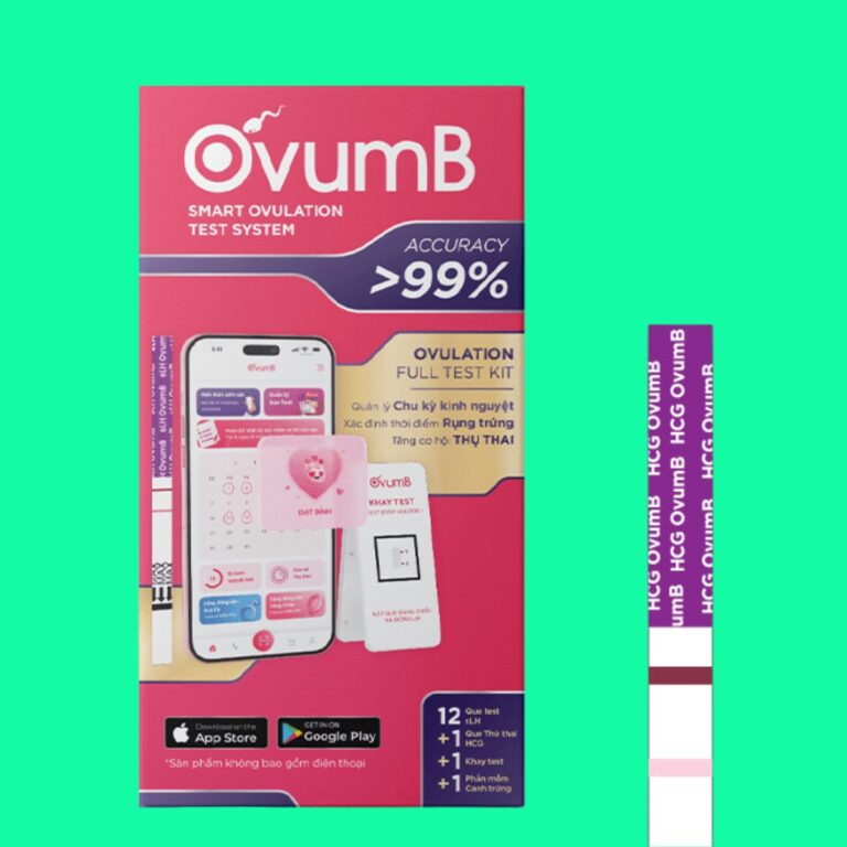 Que thử rụng trứng OvumB đo LH chính xác, dự đoán ngày rụng trứng