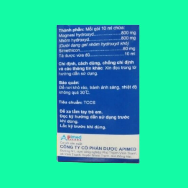 Thuốc Apigel-Plus Suspension 10ml điều trị triệu chứng tăng acid dạ dày