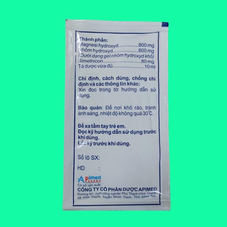 Thuốc Apigel-Plus Suspension 10ml điều trị triệu chứng tăng acid dạ dày