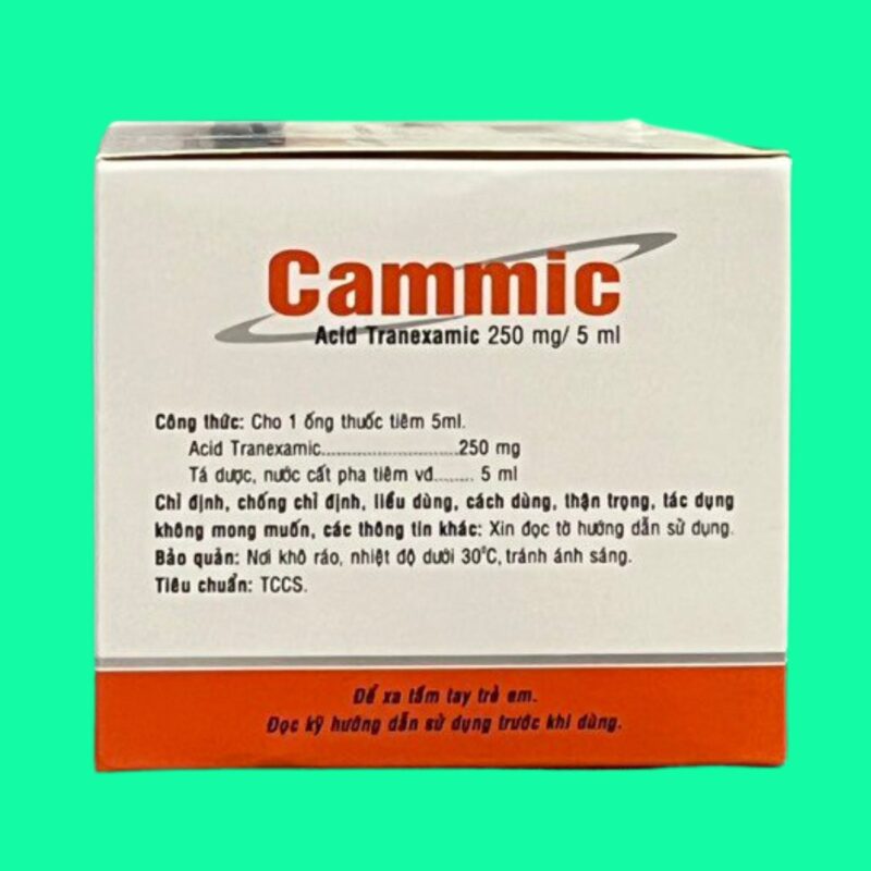 Thuốc Cammic 250mg/5ml (Acid Tranexamic 250mg/5ml) điều trị chảy máu