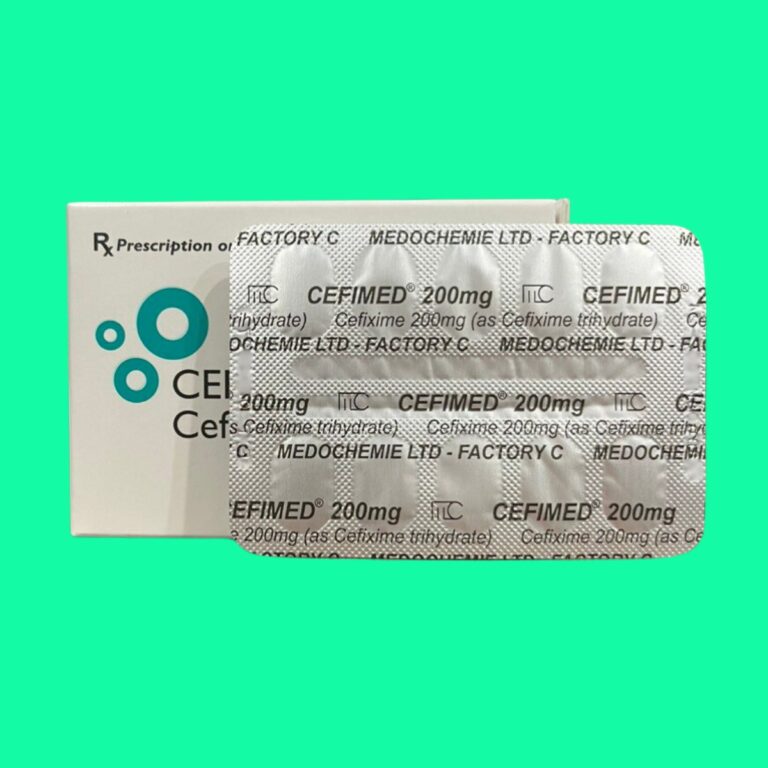 Thuốc Cefimed 200mg (Cefixim 200mg) trị nhiễm khuẩn hô hấp, tiết niệu