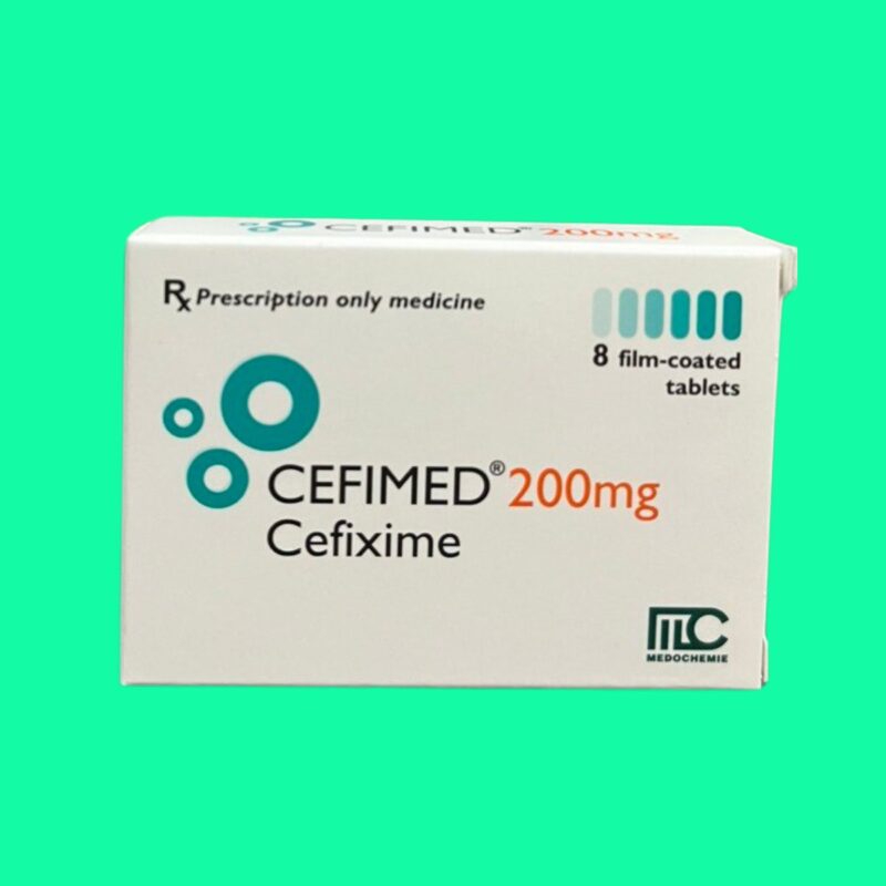Thuốc Cefimed 200mg (Cefixim 200mg) trị nhiễm khuẩn hô hấp, tiết niệu