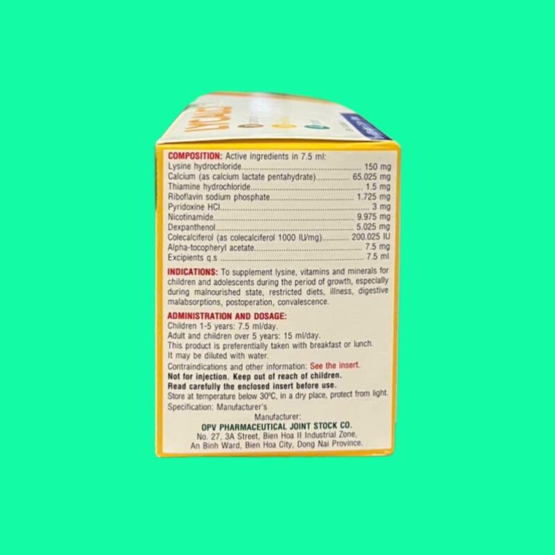 Thuốc Lycalci - Cung cấp vitamin, khoáng chất cho trẻ suy dinh dưỡng