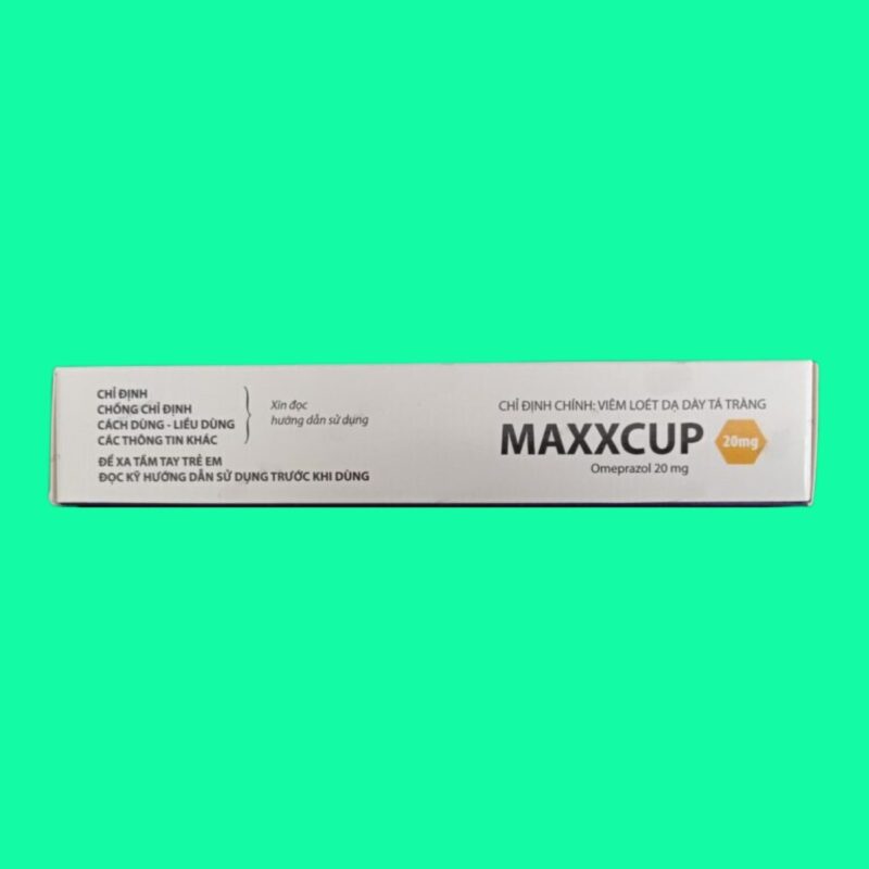 Thuốc Maxxcup 20mg (Omeprazol 20mg) điều trị viêm loét dạ dày tá tràng