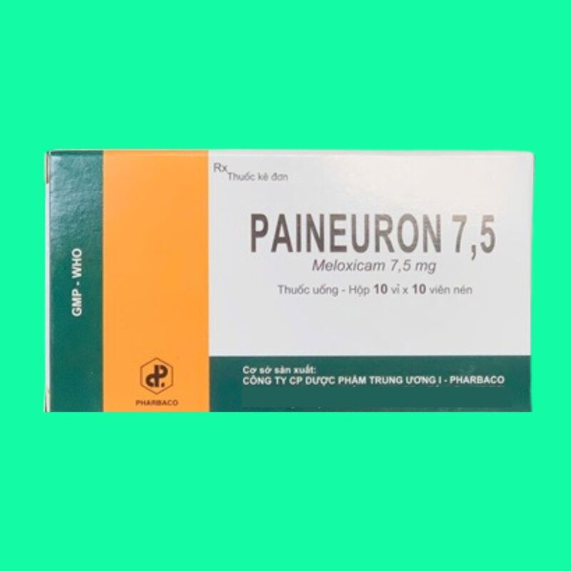 Thuốc Paineuron 7,5 (Meloxicam 7,5mg) điều trị bệnh khớp mạn tính