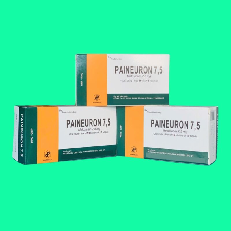 Thuốc Paineuron 7,5 (Meloxicam 7,5mg) điều trị bệnh khớp mạn tính
