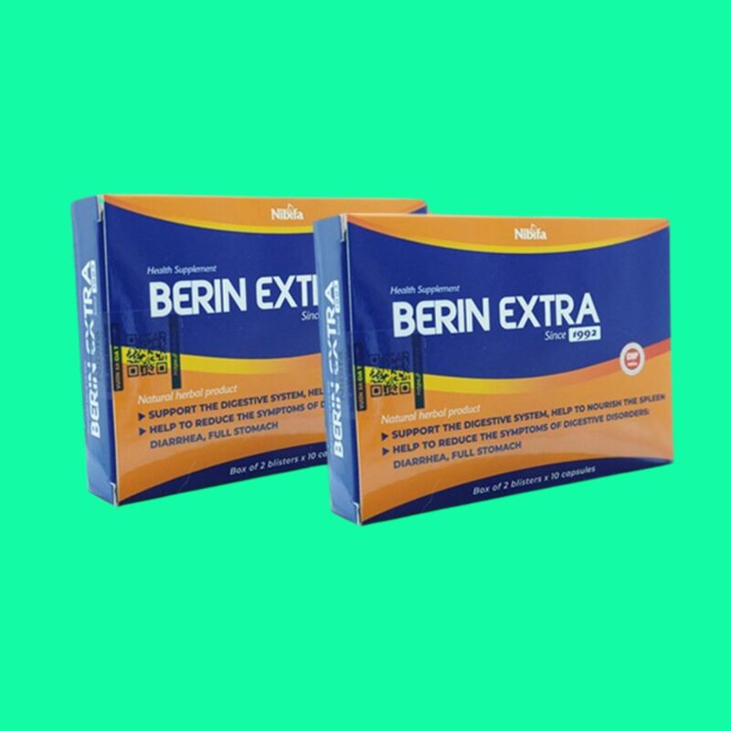 Thuốc Berin Extra giúp bổ tỳ vị, giảm triệu chứng rối loạn tiêu hóa