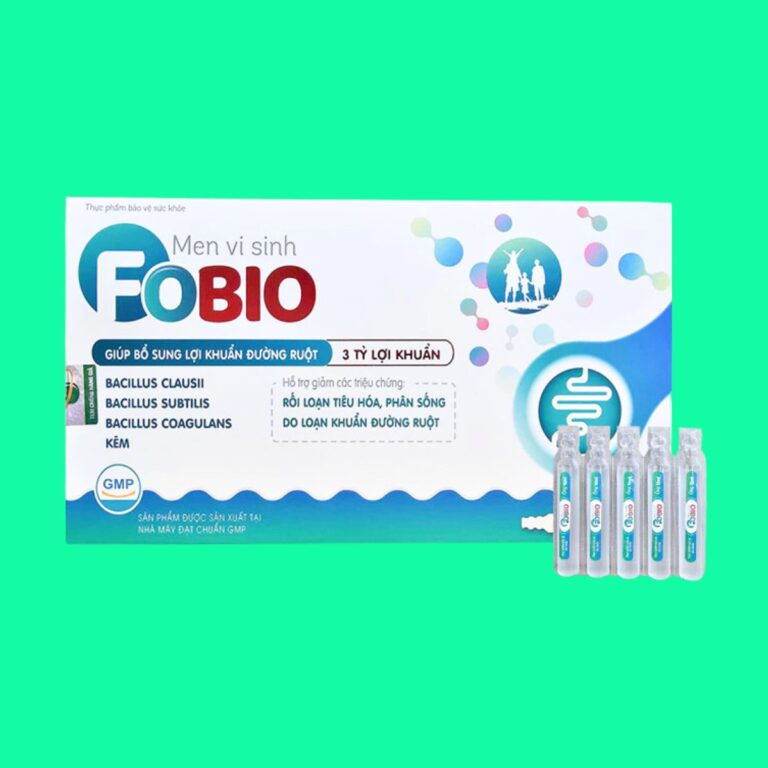 Men vi sinh Fobio điều trị rối loạn tiêu hóa, táo bón, đầy hơi