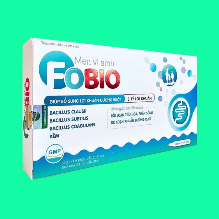 Men vi sinh Fobio điều trị rối loạn tiêu hóa, táo bón, đầy hơi