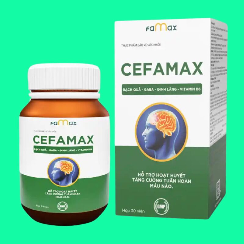 Thuốc Cefamax Famax hỗ trợ hoạt huyết, tăng cường tuần hoàn máu não