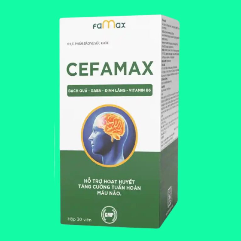 Thuốc Cefamax Famax hỗ trợ hoạt huyết, tăng cường tuần hoàn máu não