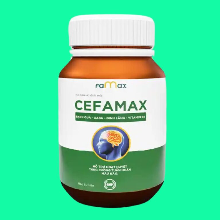Thuốc Cefamax Famax hỗ trợ hoạt huyết, tăng cường tuần hoàn máu não