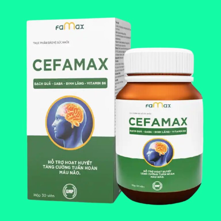 Thuốc Cefamax Famax hỗ trợ hoạt huyết, tăng cường tuần hoàn máu não