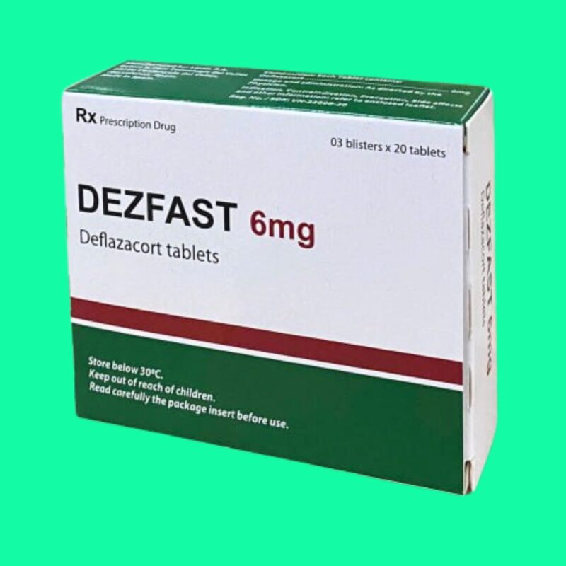 Thuốc Dezfast 6mg (Deflazacort 6mg) kháng viêm và ức chế miễn dịch