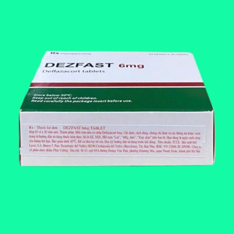 Thuốc Dezfast 6mg (Deflazacort 6mg) kháng viêm và ức chế miễn dịch