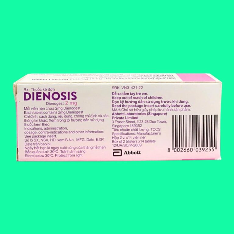 Thuốc Dienosis 2mg (Dienogest 2mg) điều trị lạc nội mạc tử cung
