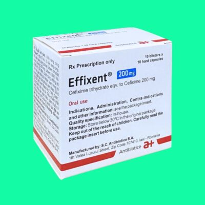 Thuốc Effixent 200 điều trị viêm họng, viêm phế quản, viêm phổi