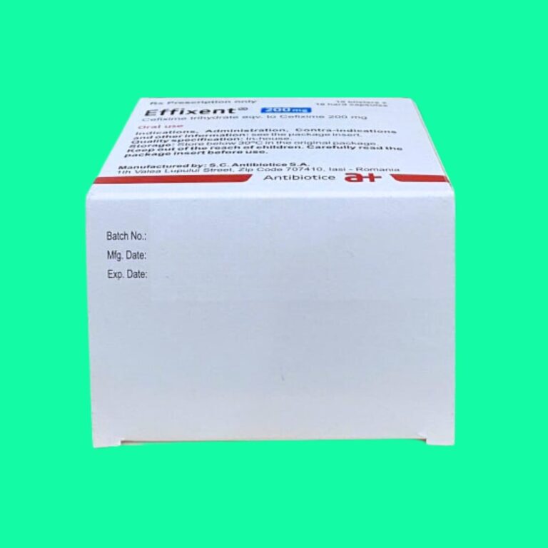 Thuốc Effixent 200 điều trị viêm họng, viêm phế quản, viêm phổi