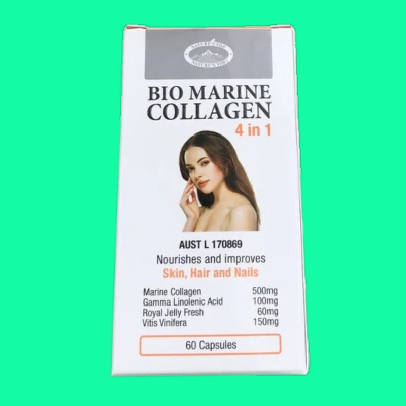 Nature's Top Bio Marine Collagen 4 in 1 hỗ trợ sức khỏe da, tóc, móng