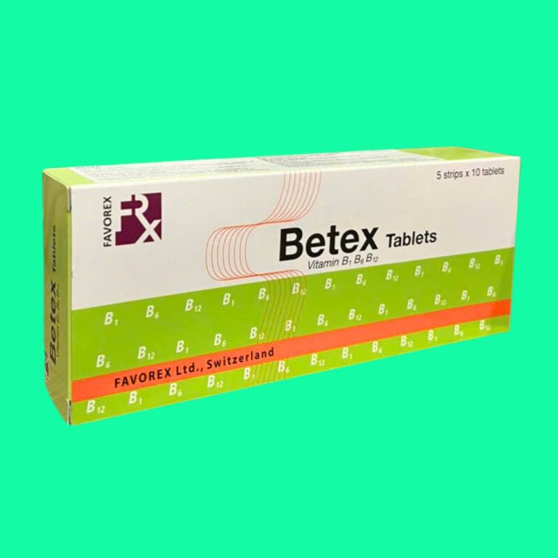 Thuốc Betex Tablets điều trị rối loạn thần kinh liên quan tới vitamin B