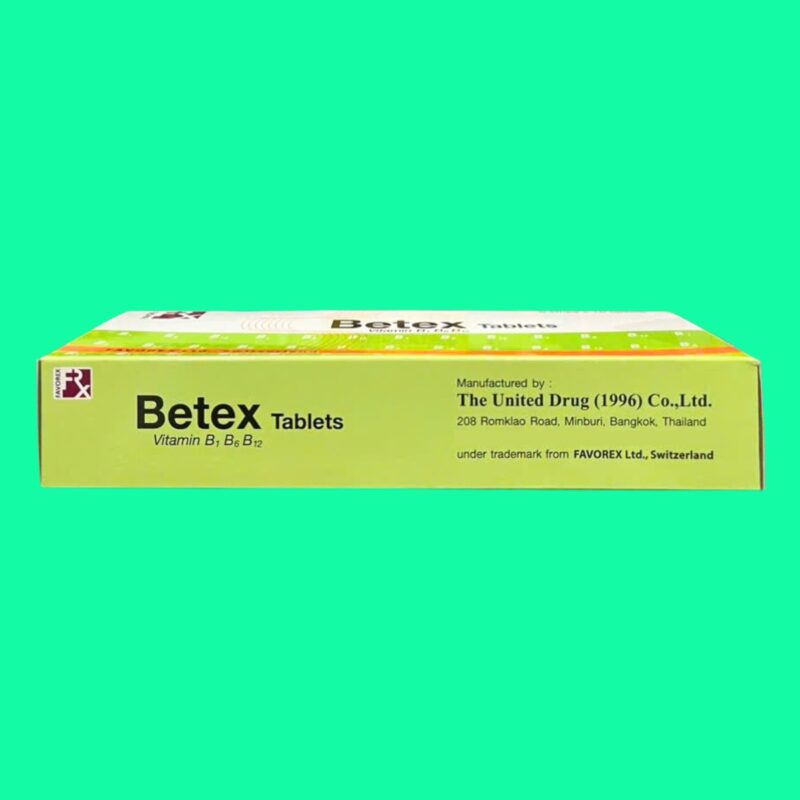 Thuốc Betex Tablets điều trị rối loạn thần kinh liên quan tới vitamin B