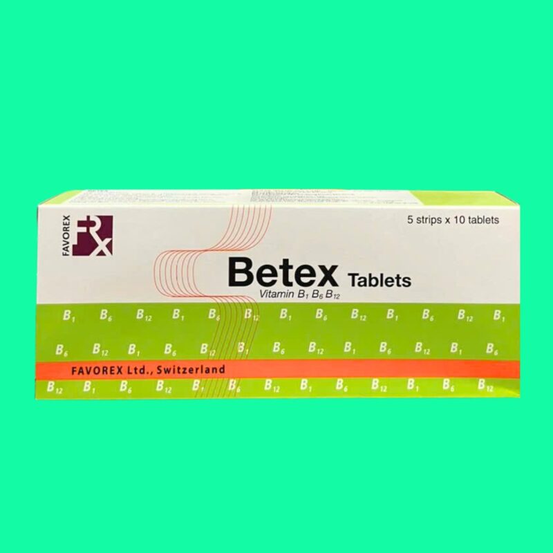 Thuốc Betex Tablets điều trị rối loạn thần kinh liên quan tới vitamin B