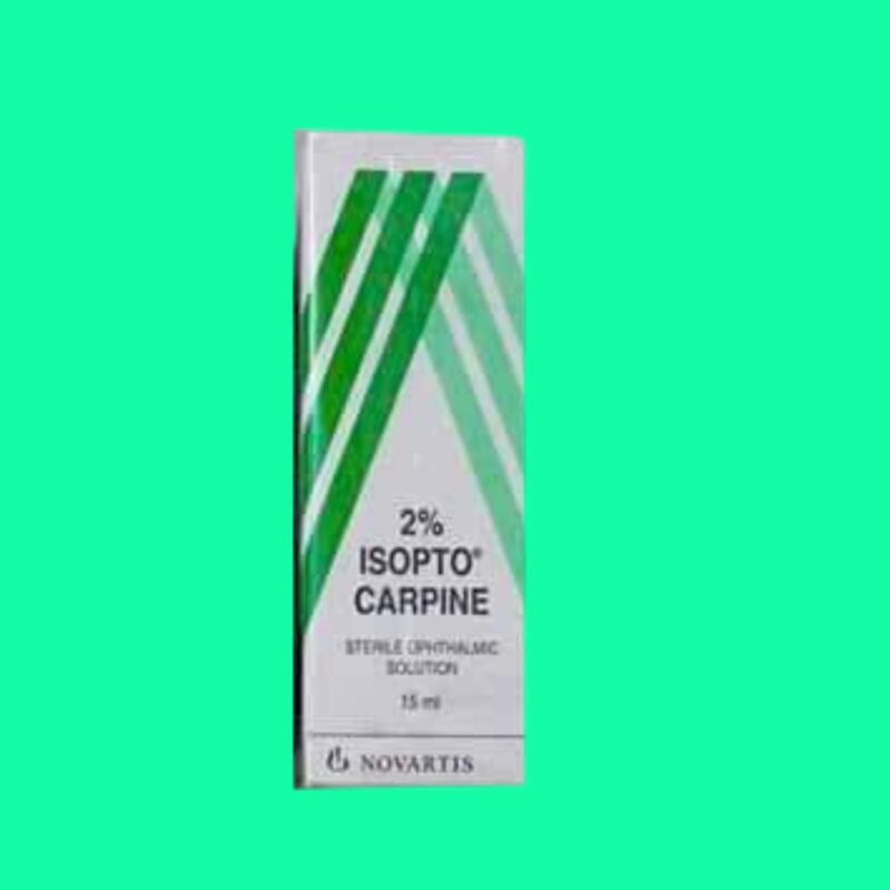 Thuốc Isopto Carpine 2% (Pilocarpine hydrochloride 2%) điều trị tăng ...