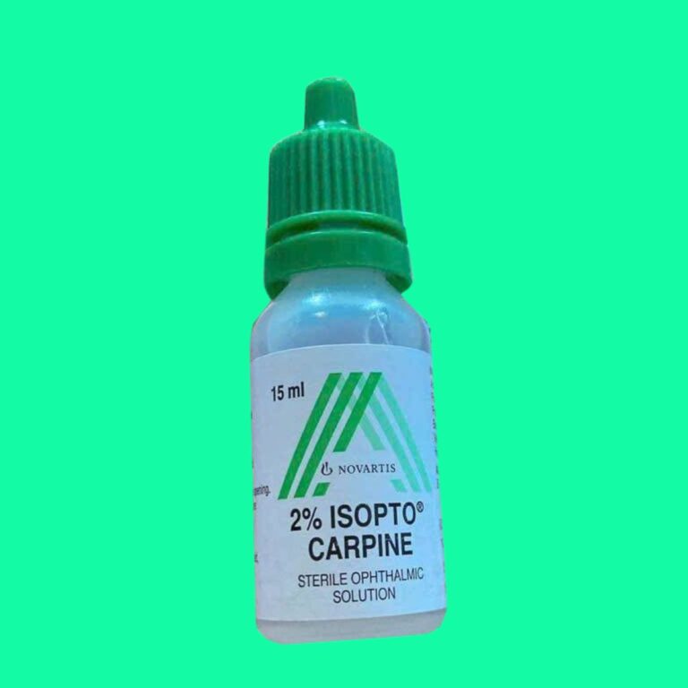 Thuốc Isopto Carpine 2% (Pilocarpine hydrochloride 2%) điều trị tăng ...