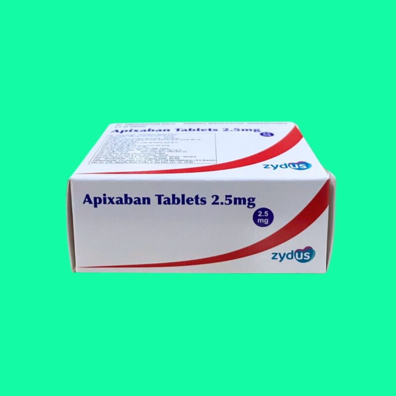 Thuốc Apixaban Tablets 2,5mg Zydus điều trị đột quỵ, ngừa huyết khối