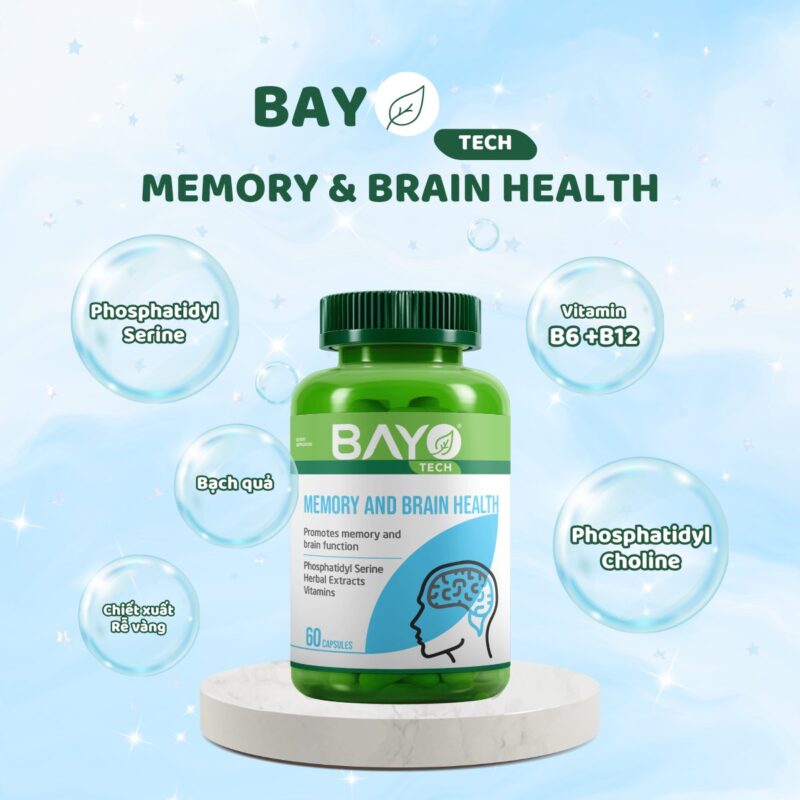Thuốc Bayotech Memory And Brain Health tái tạo năng lượng cho não bộ